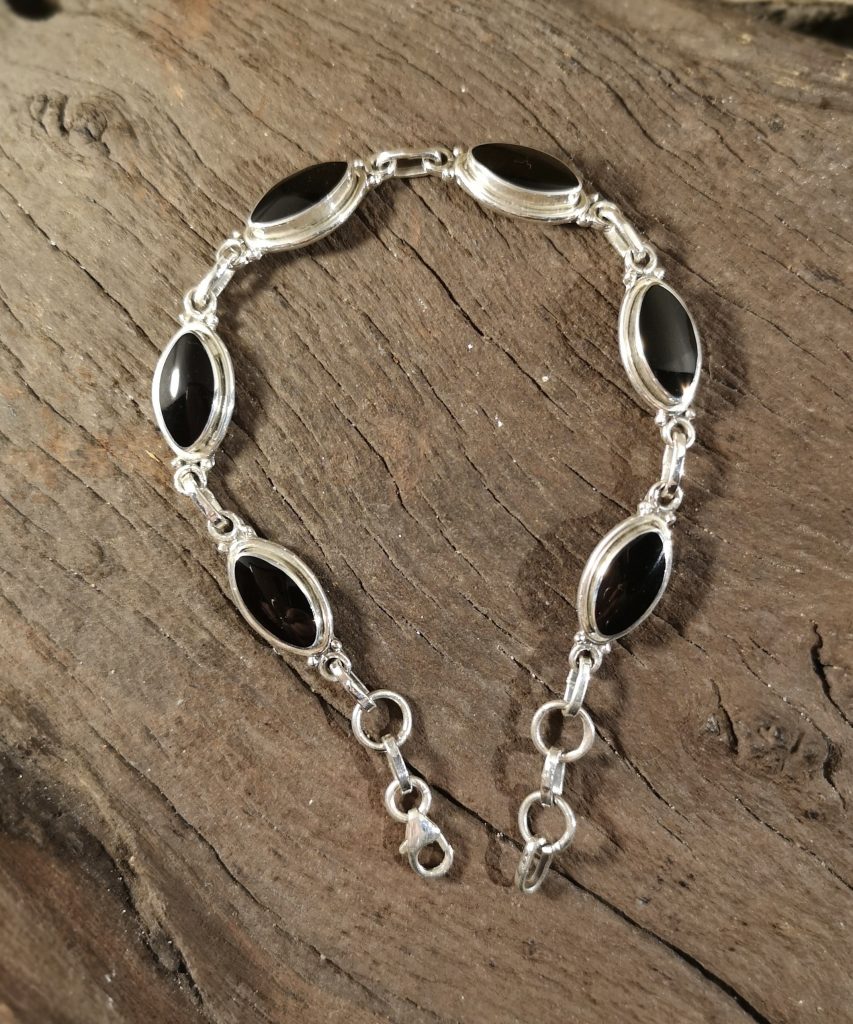 Whitby Jet Bracelet | Marquise Whitby Jet Bracelet | Whitby Jet Jewellery