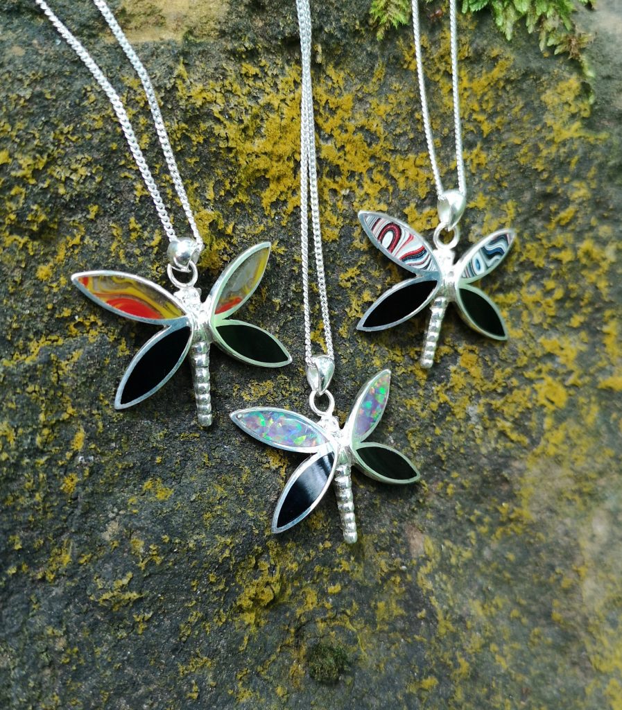 Whitby Jet and man-made wonders butterfly - The Ebor Jetworks