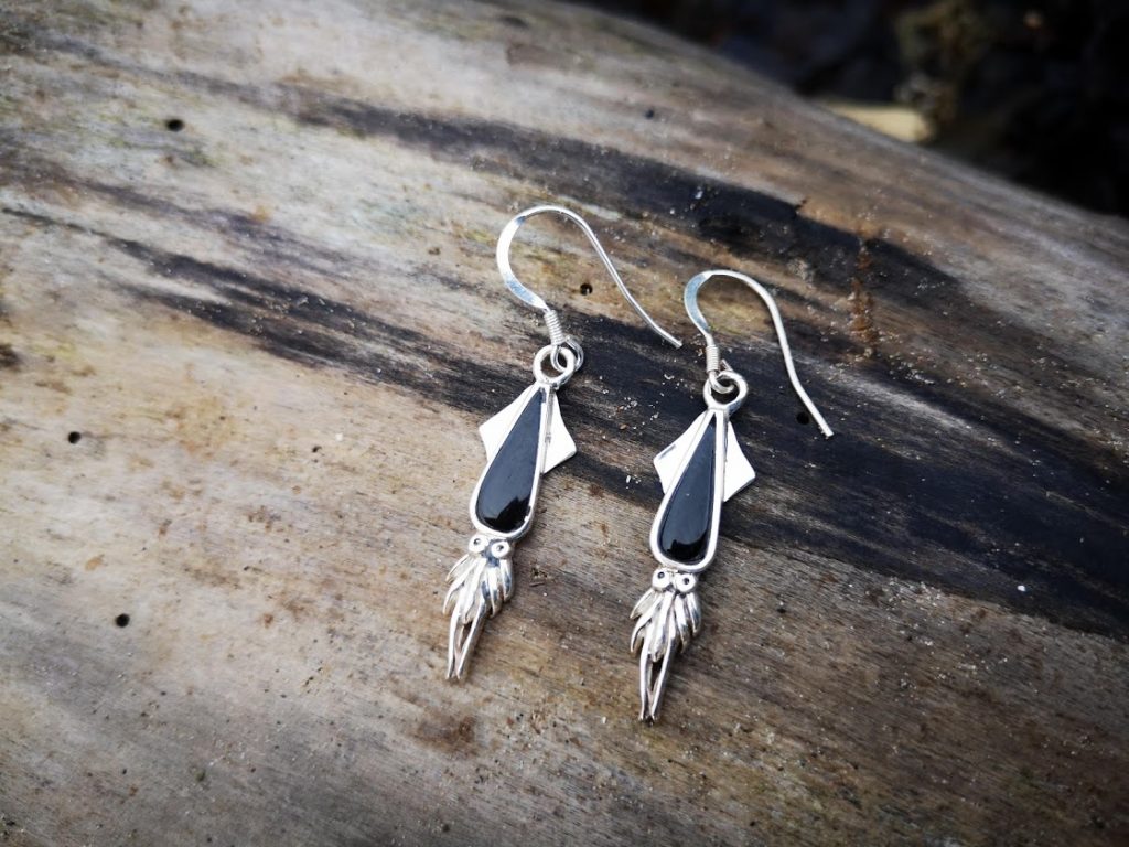 Whitby Jet Belemnite Earrings - The Ebor Jetworks
