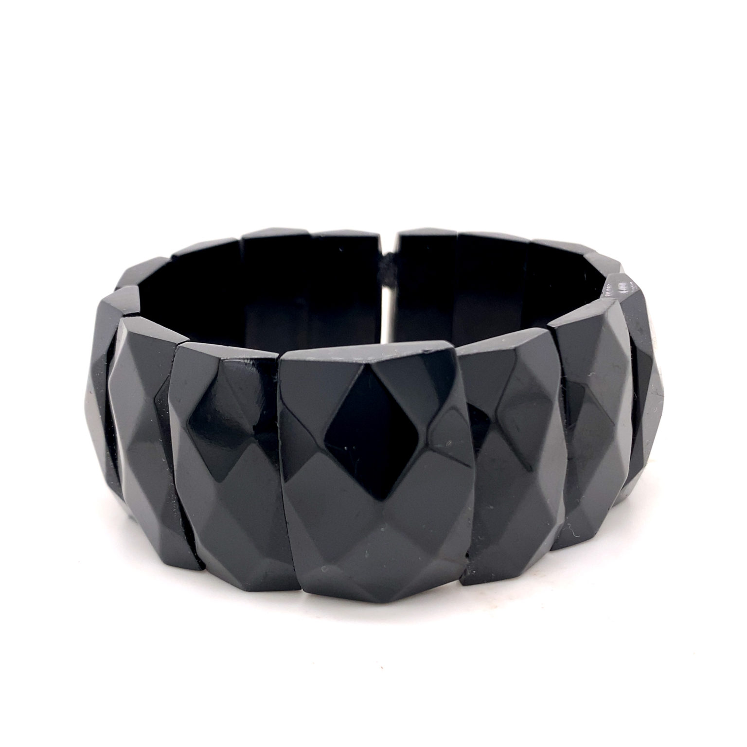 Antique Facetted Bracelet 'The Ethel" - The Ebor Jetworks